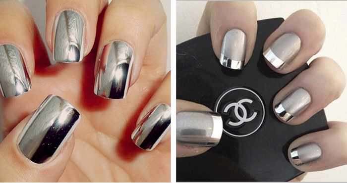 18 Modelos de Unhas Metalizadas