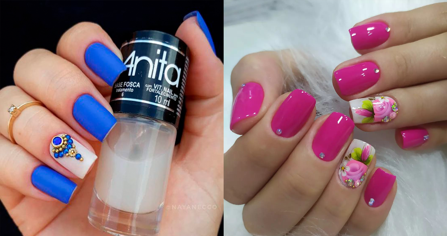 40 ideias de unhas simples decoradas que ficam perfeitas em todas as ...